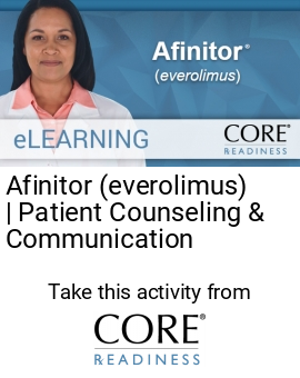 Afinitor (everolimus) | Patient Counseling & Communication