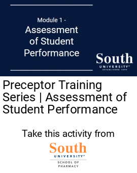 Preceptor Training Series | Assessment of Student Performance